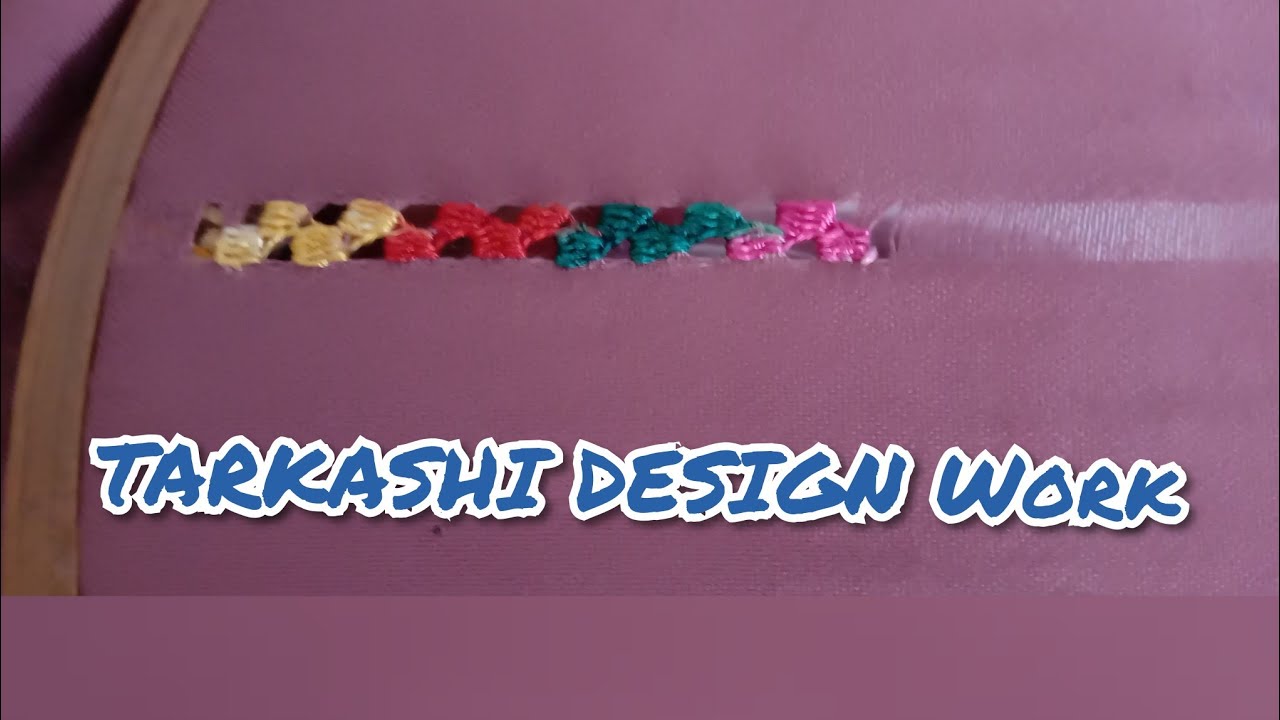 TARKASHI DESIGN || How to make Tarkashi design Beautiful and simple way ...
