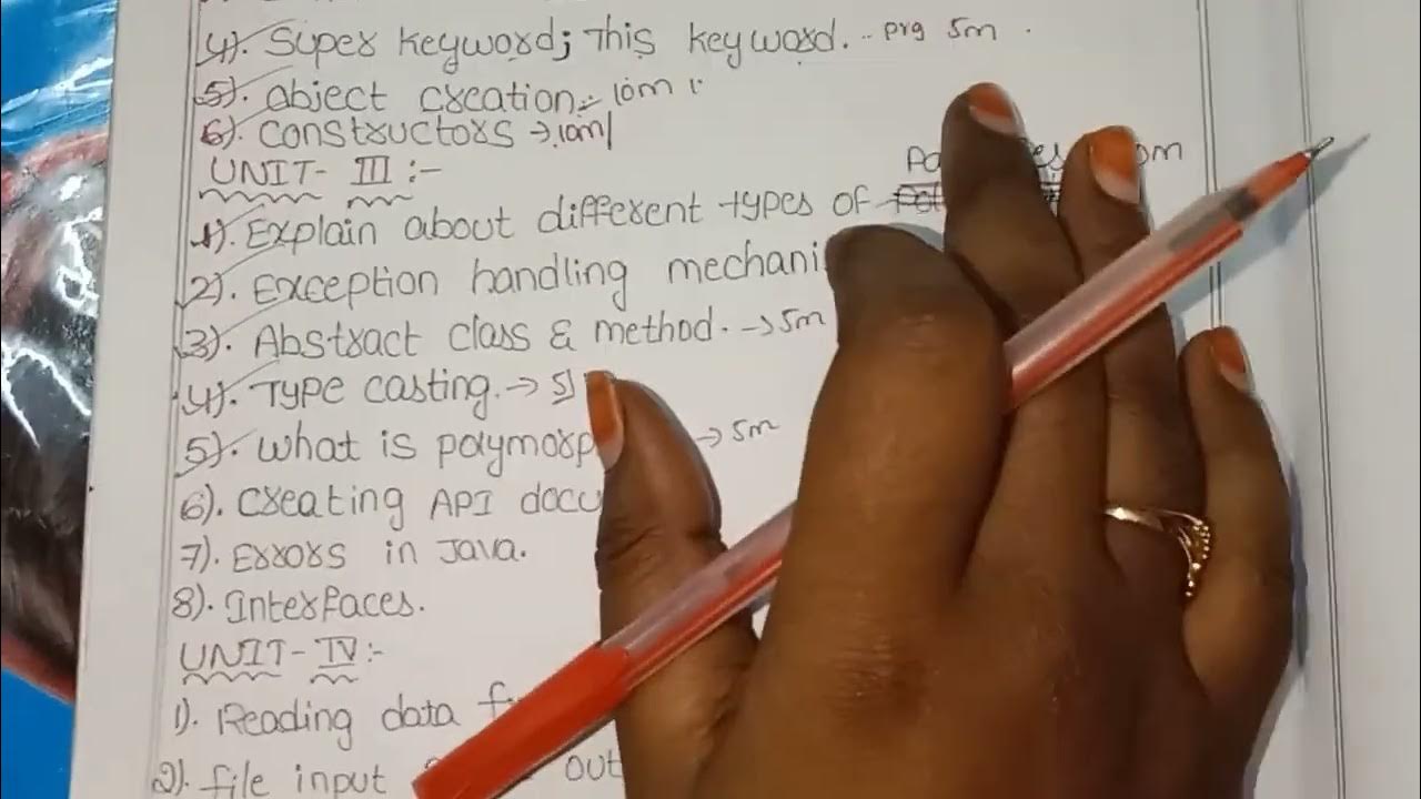 OOPS USING JAVA IMPORTANT QUESTIONS FOR DEGREE 2ND YEAR 4TH SEMISTER ...