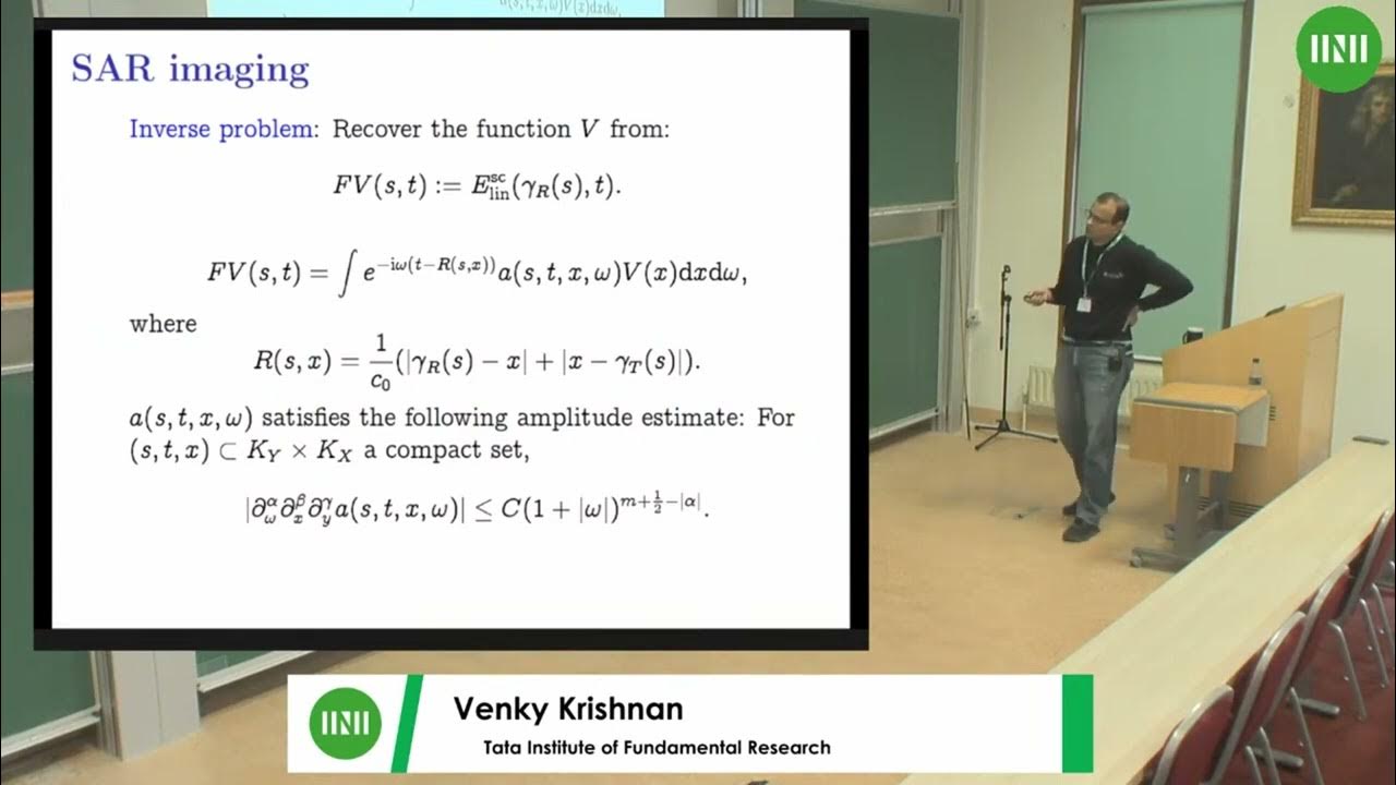 Associate Prof. Venky Krishnan | Microlocal analysis methods in synthetic aperture radar imaging ...