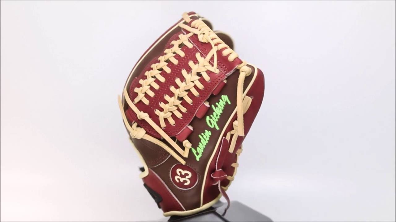 44 Pro Custom Baseball Glove Signature Series Brown Blonde Maroon ...