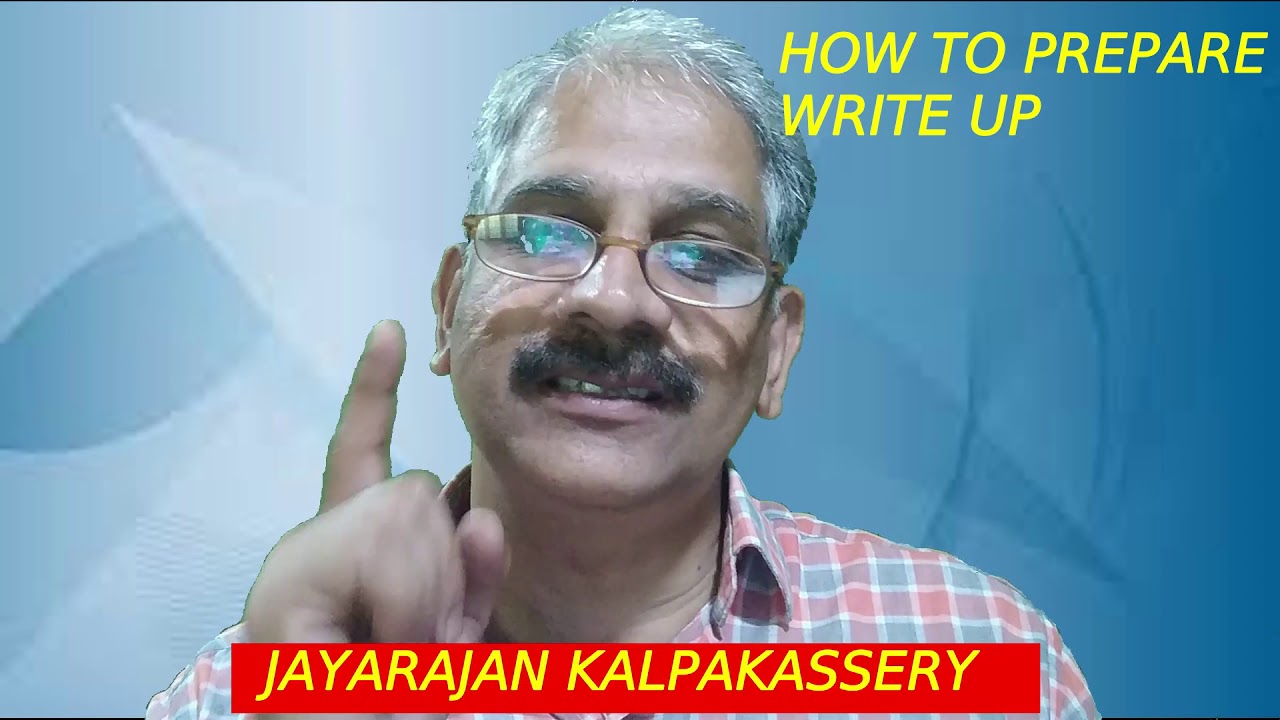 HOW TO PREPARE A WRITE UP - YouTube