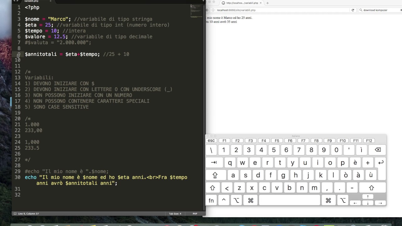 [Tutorial] PHP: Sommare valori variabili - YouTube