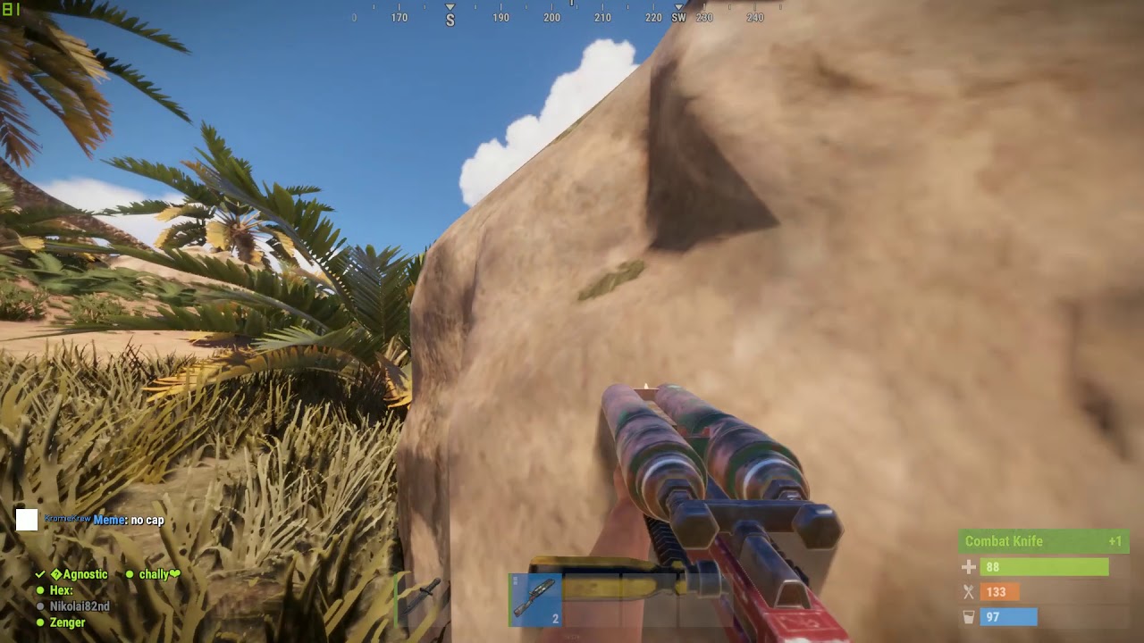 COMBAT KNIFE TO AK? RUST - STEVIOUS 2x SERVER - YouTube