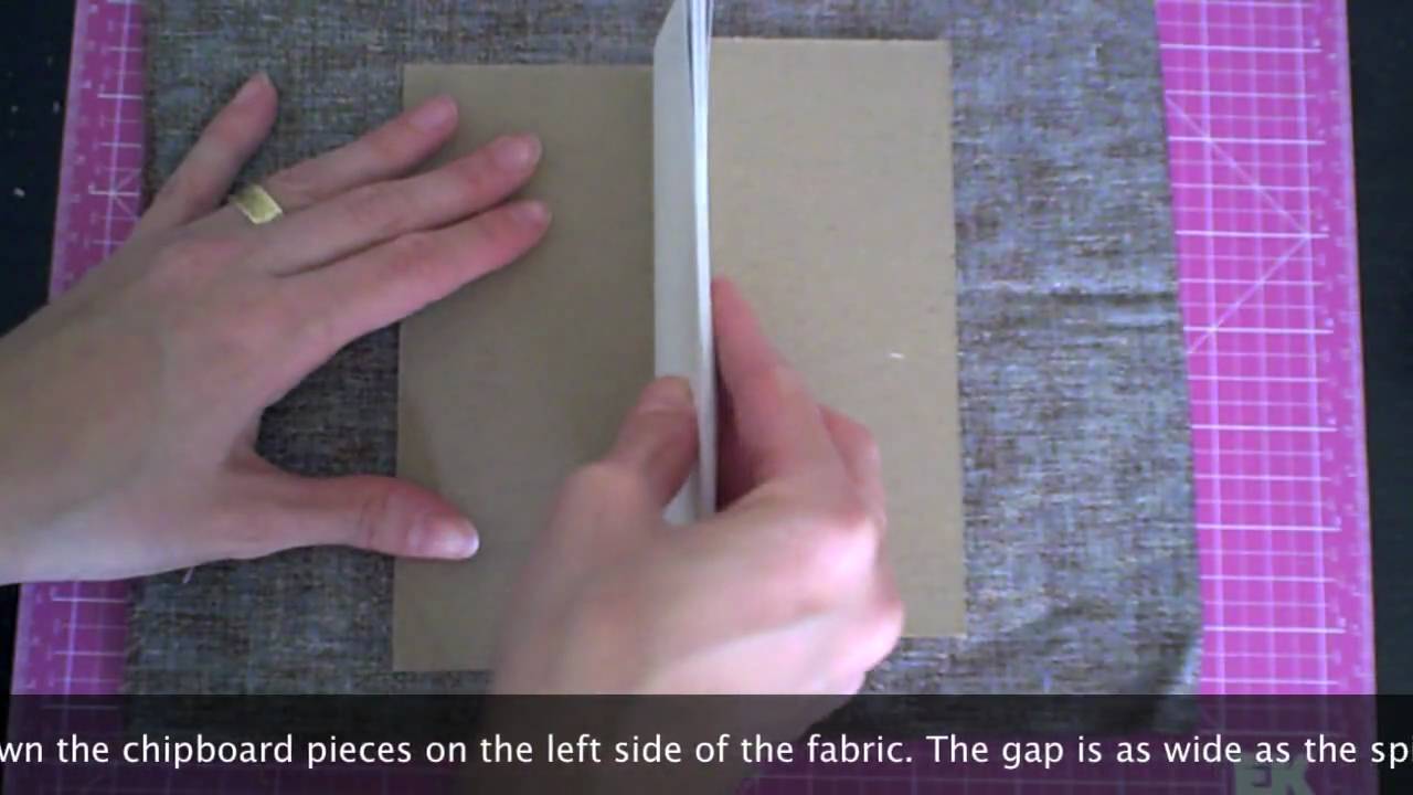 How To Make The Simplest Fabric Covered Mini Album - YouTube