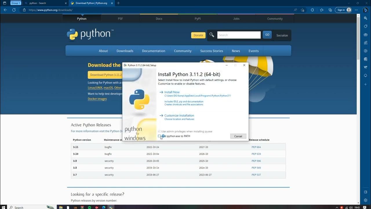 Presentasi cara instalasi python - YouTube
