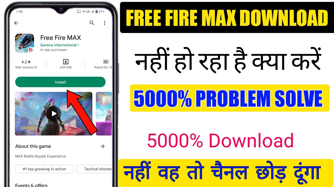 How To Download Free Fire Max | Free Fire Max Update Problem | Free ...