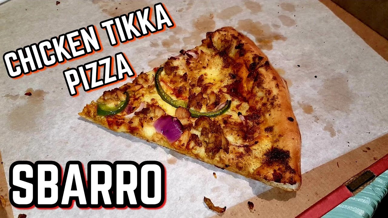 SBARRO Chicken Tikka Pizza Food Review - YouTube