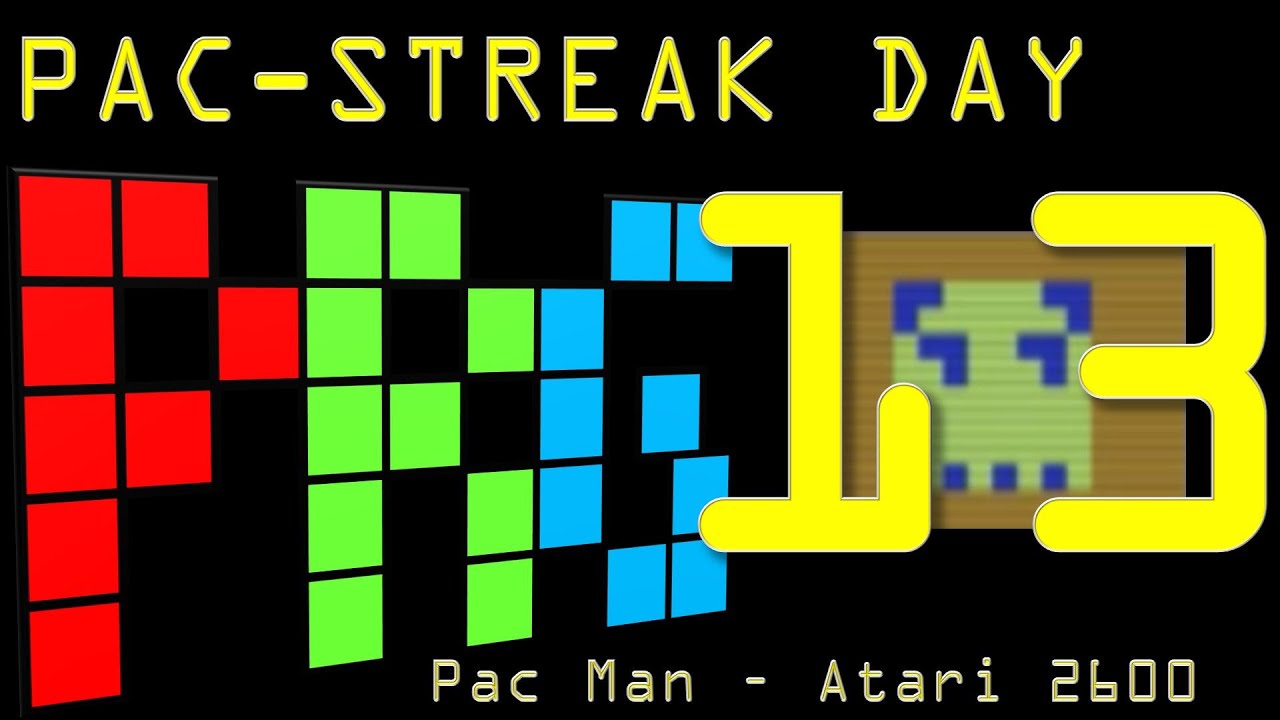 The 13th!! The Video Game Crash of 1983!! The Atari 2600 PAC-MAN!! PAC ...