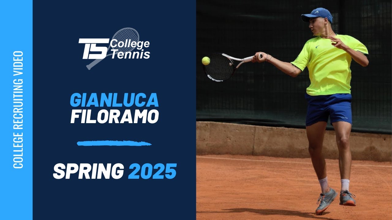 Gianluca Filoramo College Tennis Recruiting Video Spring 2025 - YouTube