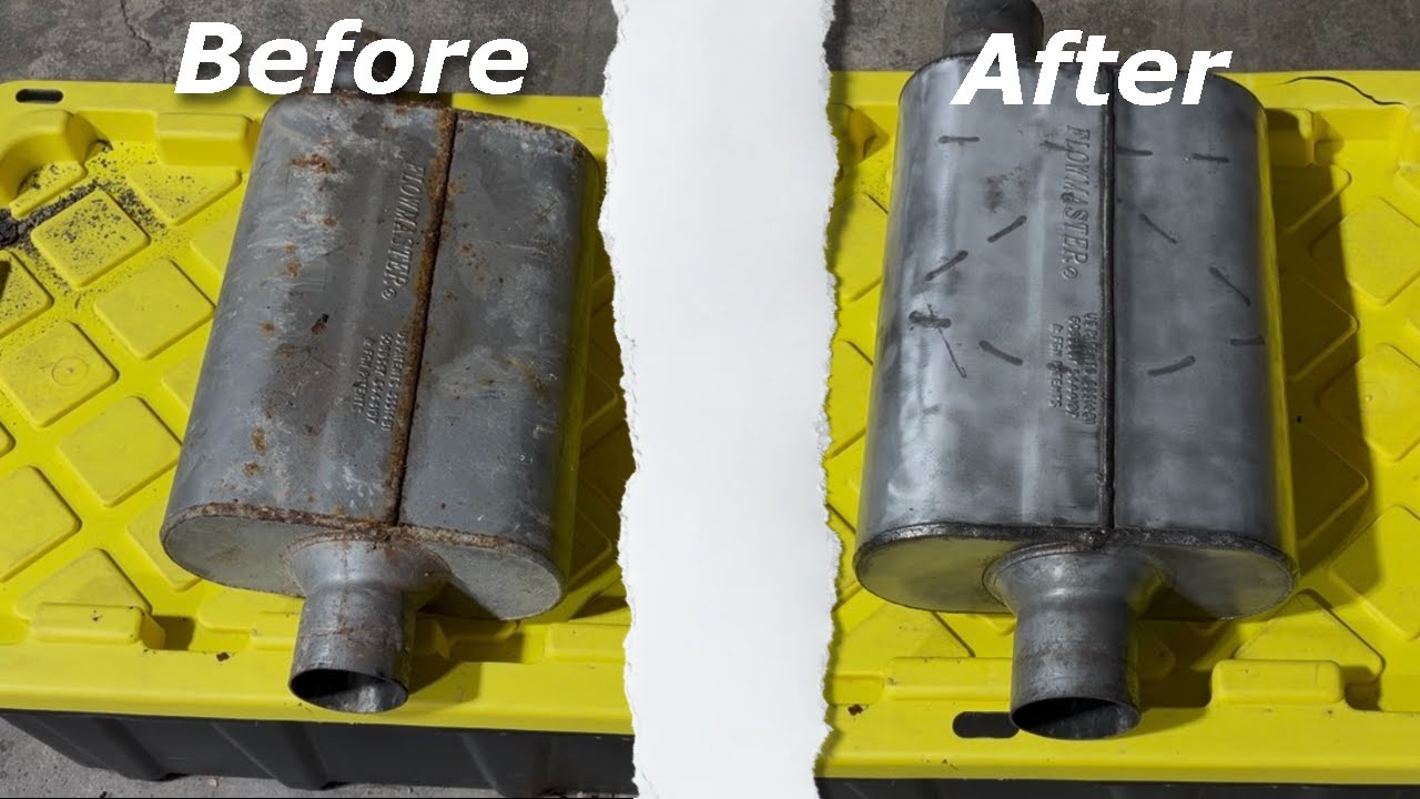 Restoring A Rusty Muffler In 10 Minutes - YouTube