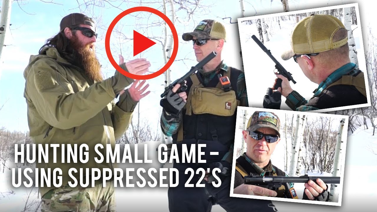 Hunting small game - Using suppressed 22's - YouTube