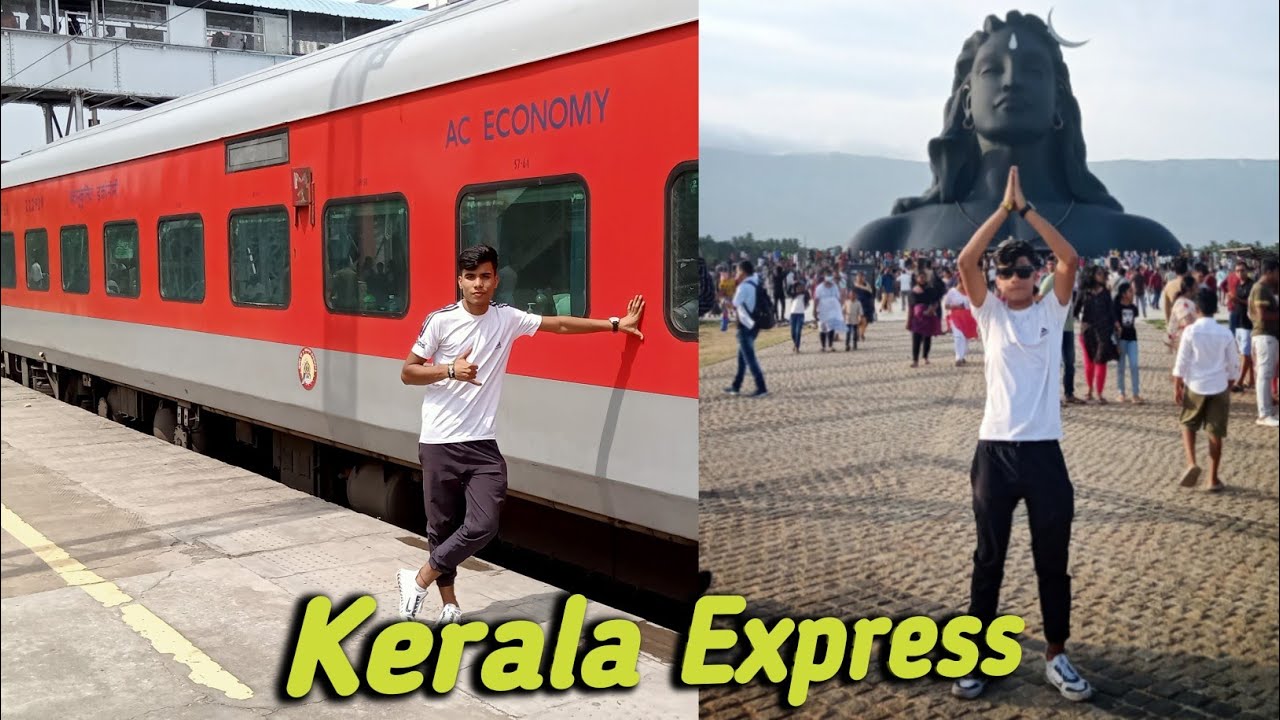 beutiful Nature ⛰️🏞️ in Kerala Express train journey/with food🧆 review ...