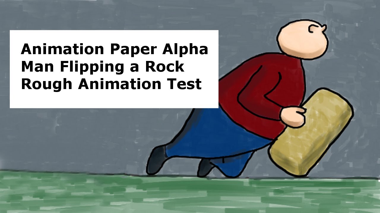 Animation Paper Alpha - 2D Hand Drawn Animation Rough of a Man Flipping ...