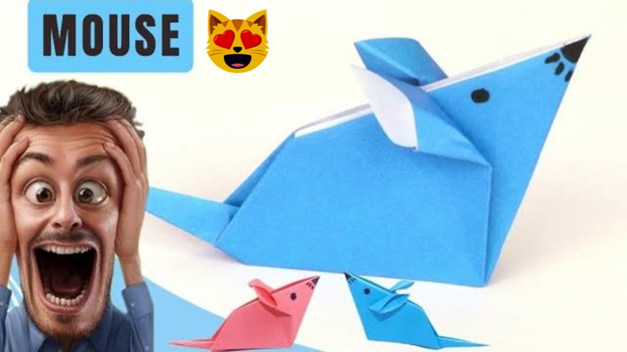 Cute Origami Mouse - DIY Paper Mouse instruction Easy Paper - YouTube