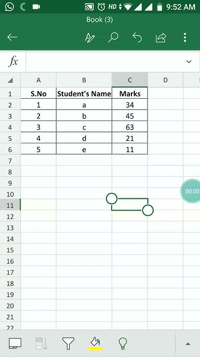 Ms Excel Mobile How To Sort Ascending And Descending Order Youtube 7169