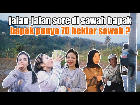 JALAN - JALAN KE KAMPUNG BAPAK DINAR CANDY SEGER BANGET MAKAN KELAPA HASIL PANEN SENDIRI