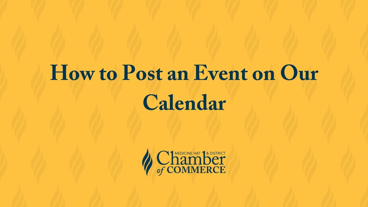 How to Post an Event on Our Calendar - YouTube