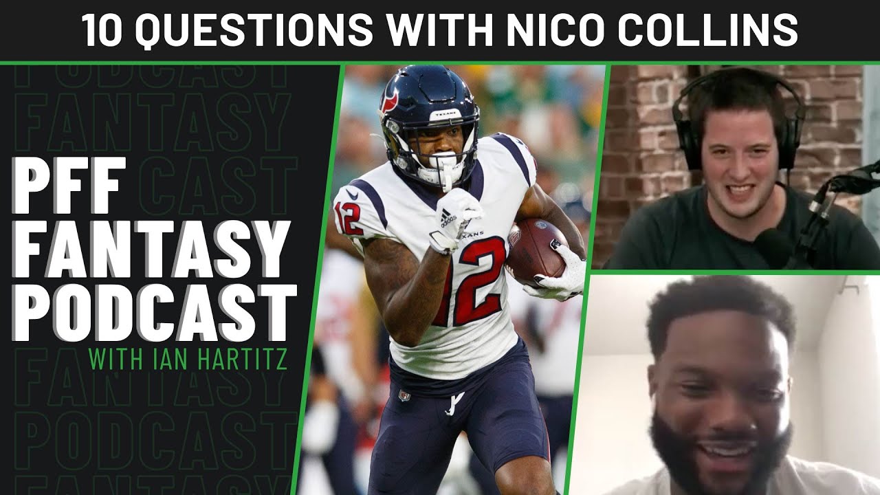 10 questions with Nico Collins | PFF Fantasy Football Podcast - YouTube