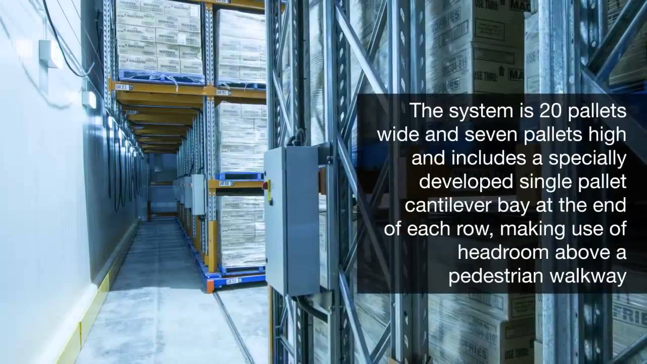 Mobile Pallet Racking at Oxford Cold Storage - YouTube