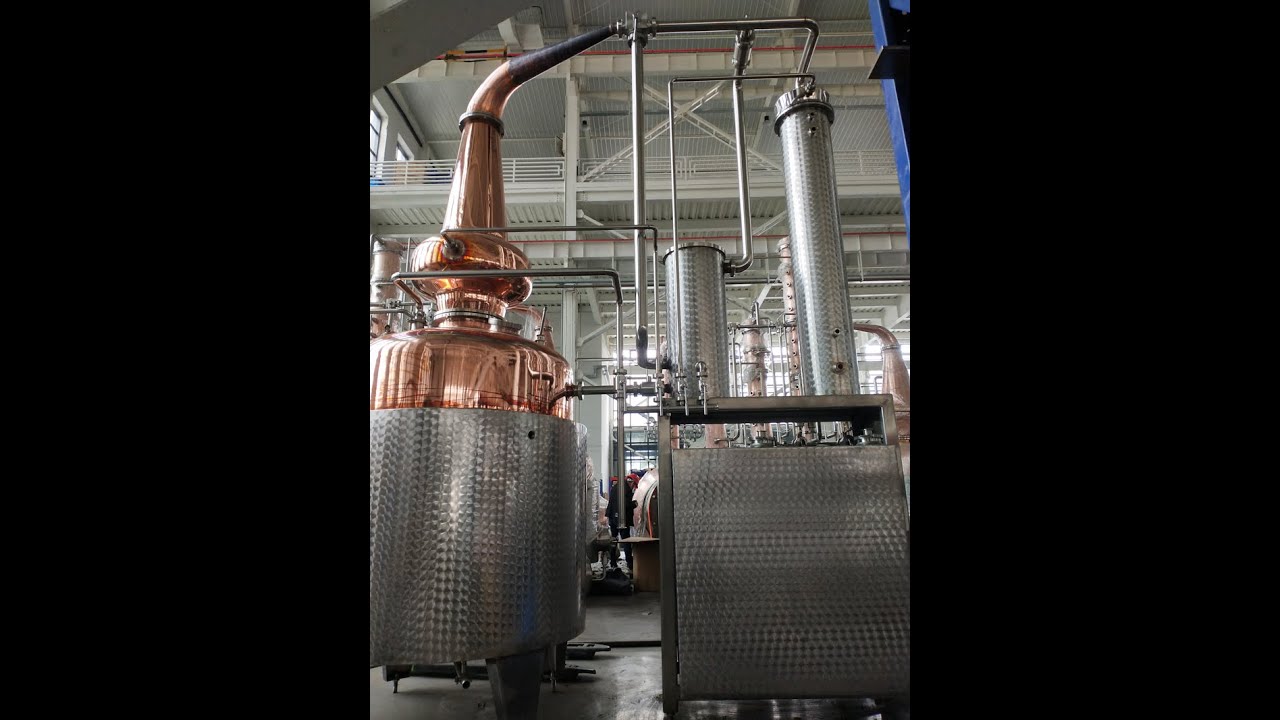 1000L copper still with 3 copper reflux columns, versatile still for ...