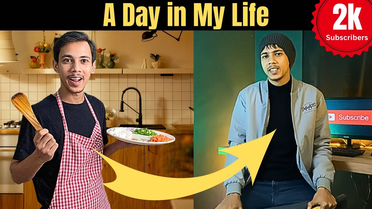 A Day in My Life: A cook turn into a YouTuber|| Balance between work ...