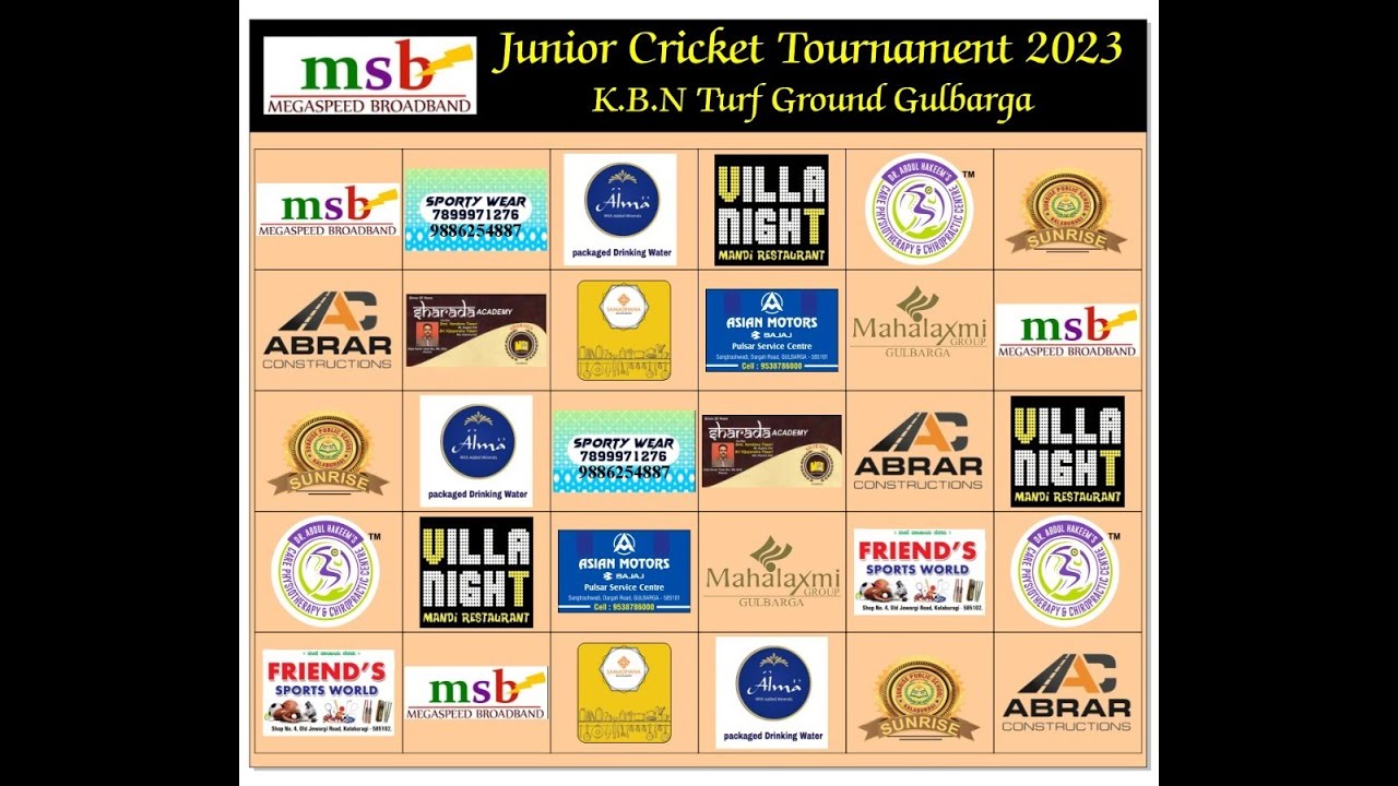 Day 6 | Match 1 | MSB | Junior Cricket Tournament - 2023, Gulbarga ...