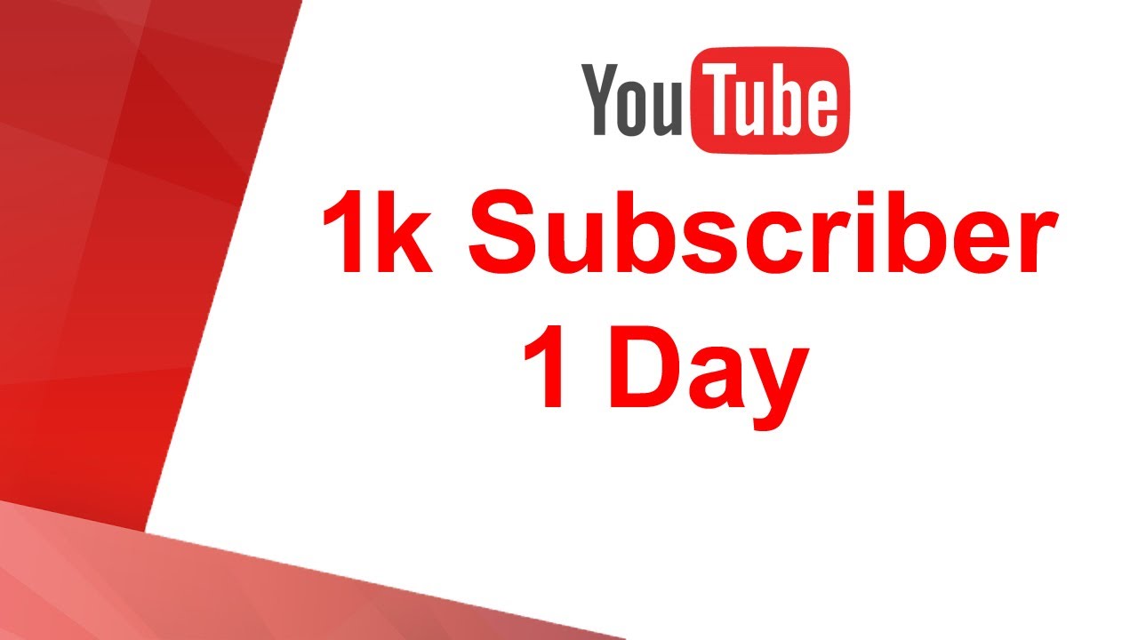How to get 1000 subscriber in 1 day - YouTube