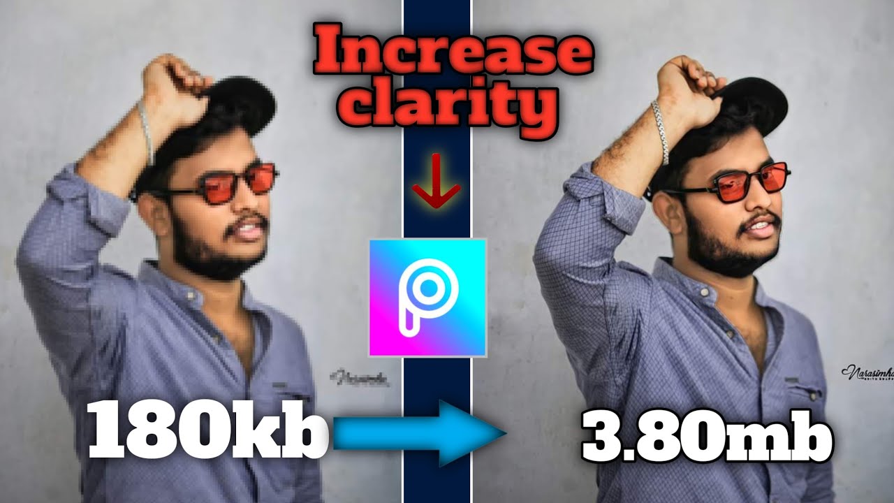 How to Increase image clarity in_picart - YouTube