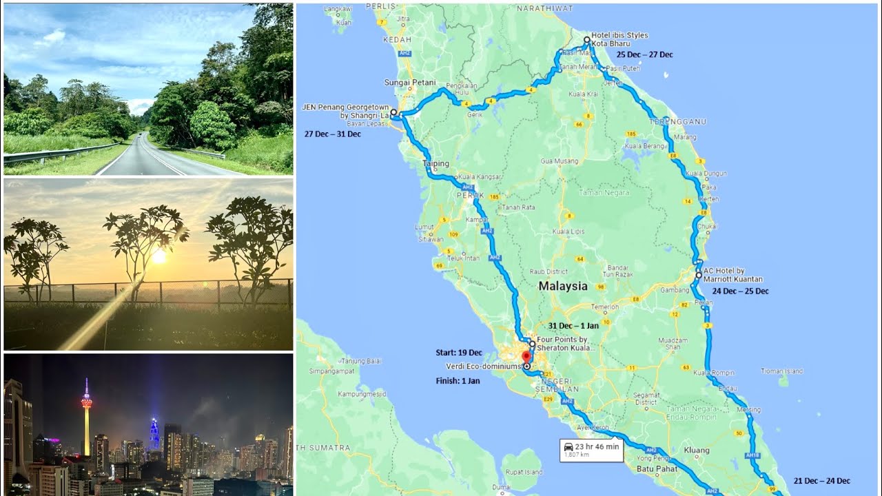 14 Days Road Trip in Malaysia, Tips For Best Hotel & Food! - YouTube