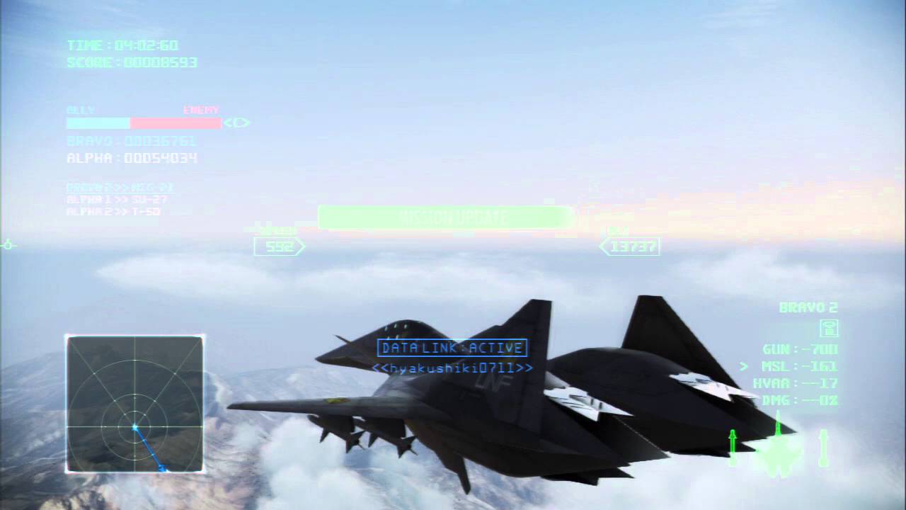 Ace Combat Infinity: ADF-01 Falken - Hyper-Velocity Air-to-Air missile ...