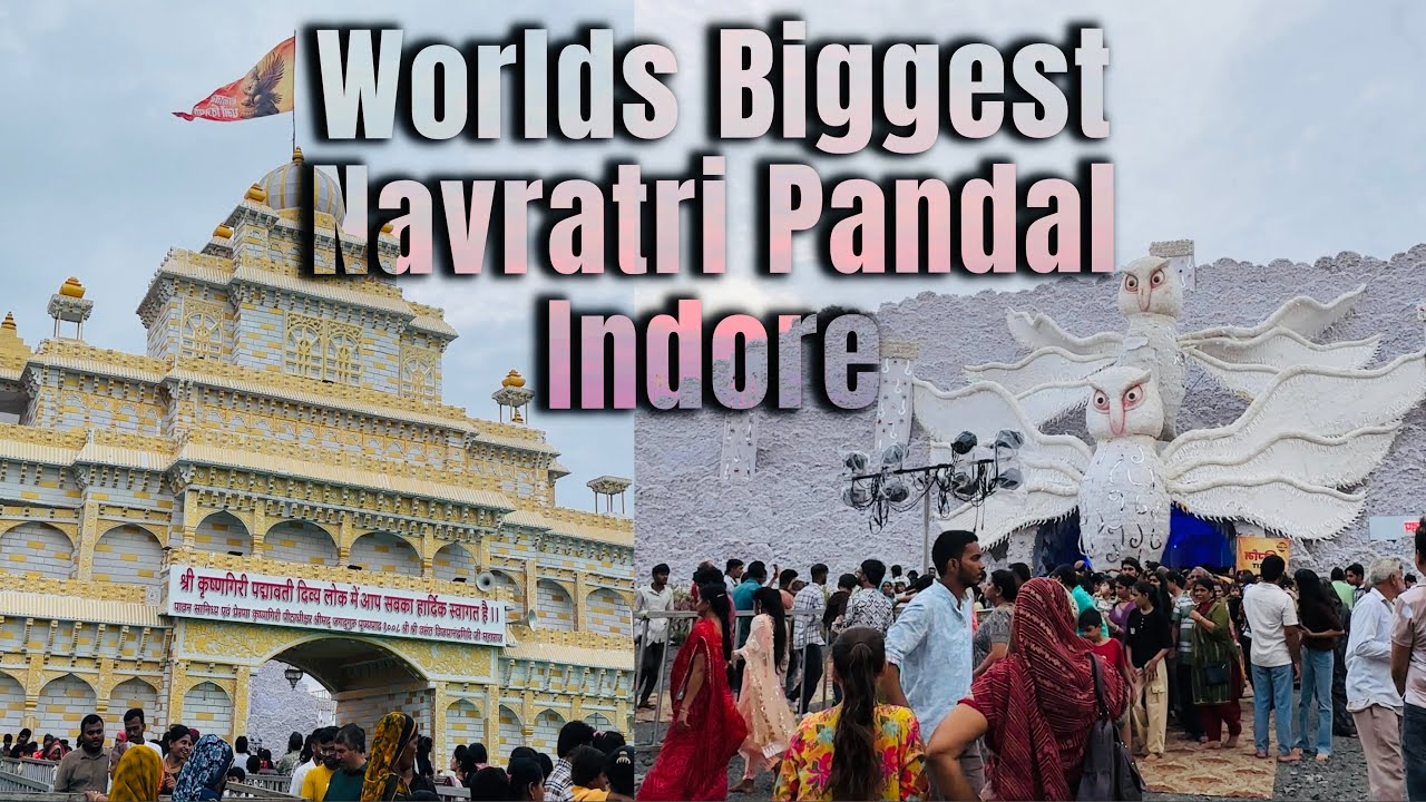 World’s Biggest Navratri Pandal 2025 | Indore M.P. | Vishal Bhandara ...