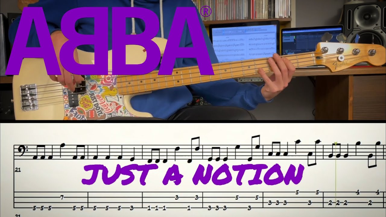 ABBA - Just A Notion /// Bass Line Cover [Play Along Tab] - YouTube