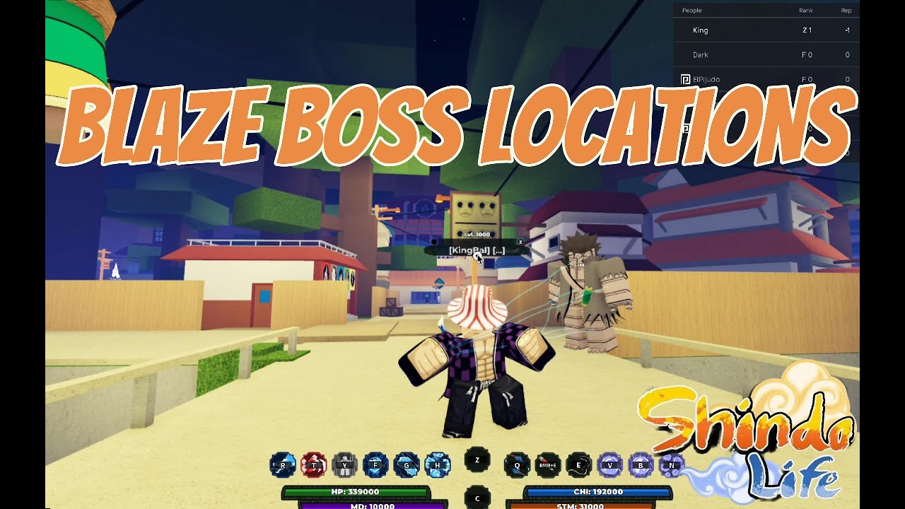 Blaze Village Boss Locations| Shindo Life - YouTube