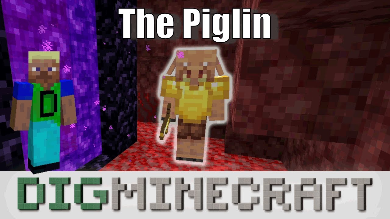 Piglin in Minecraft (Nether Update) - YouTube