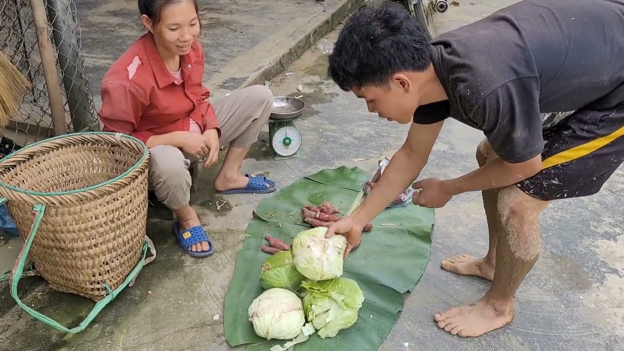 Full video_Single mother goes to the market to sell super delicious ...