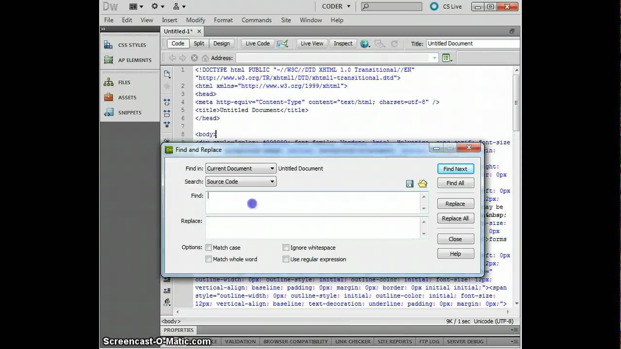 Remove All Inline Css Styles Automatically Using Dreamweaver Youtube 8773
