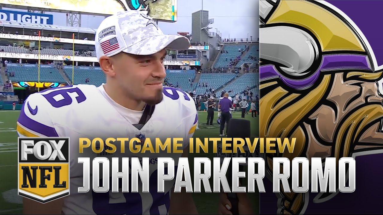 John Parker Romo on Vikings' 12-7 win vs. Jaguars: 'Great time to be a ...