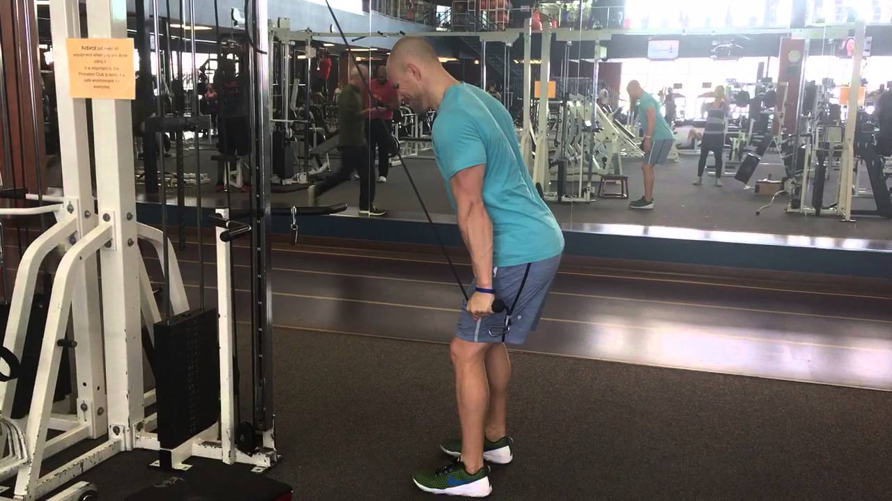 Single Arm Triceps Pushdown - YouTube