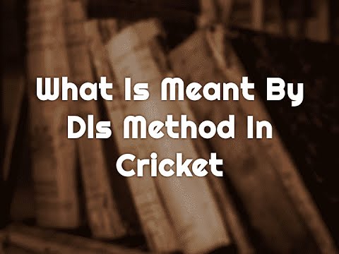What Is DLS Method in Cricket,When And How Is It Used? - YouTube