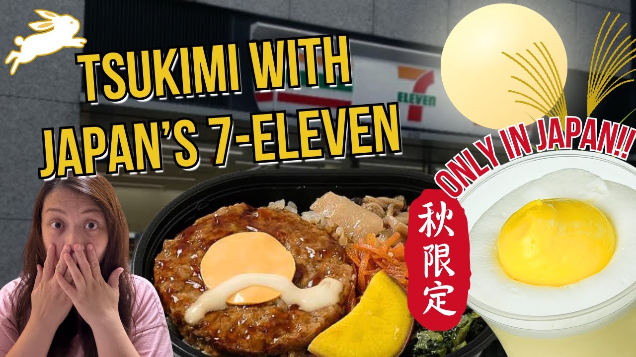🌕🐇🍡Tsukimi with Japan's 7-Eleven - Autumn Limited Edition Food - YouTube