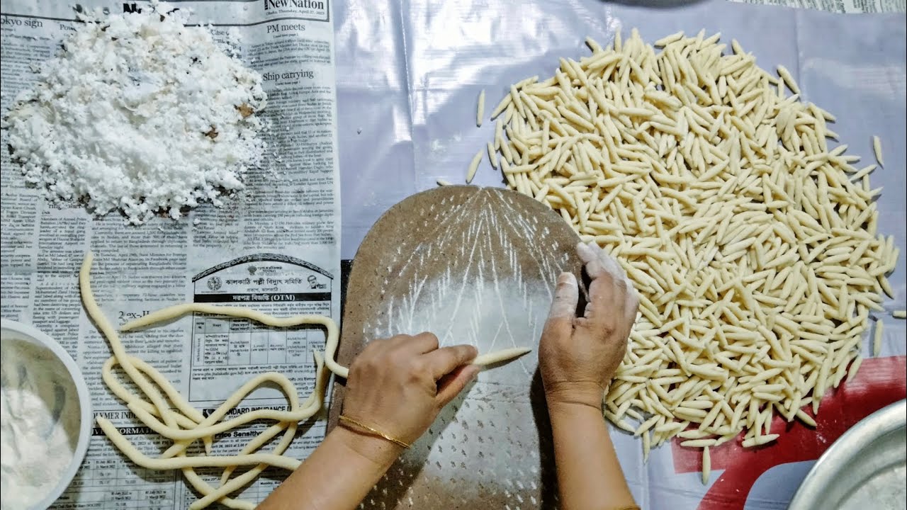 Bangladeshi Homemade Chui Pitha Recipe | Chui Pitha | Semai Pitha ...