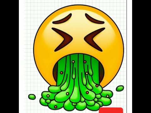 How to draw a Vomiting emoji - YouTube