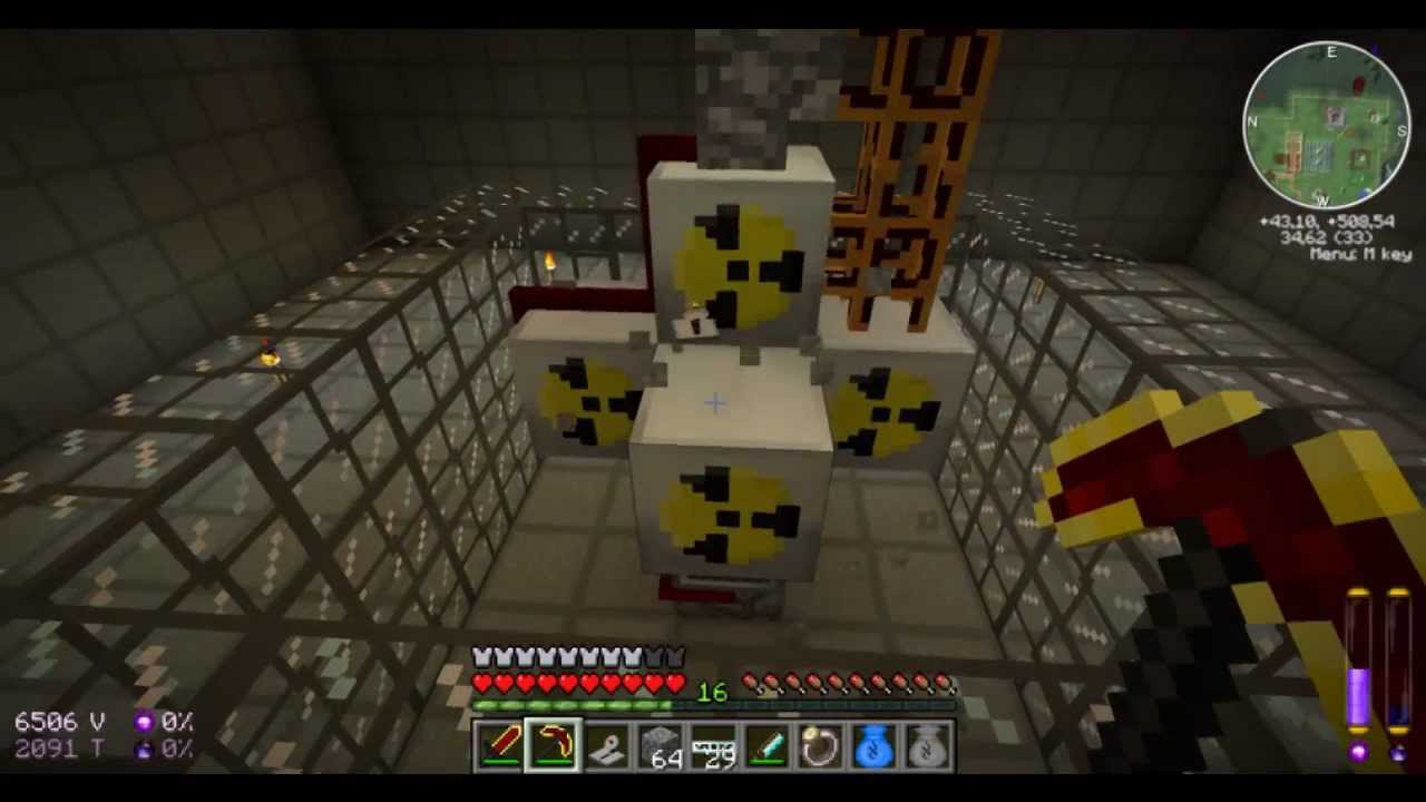 Minecraft na modach #33 - Reaktor atomowy - 1800 per tick i ...