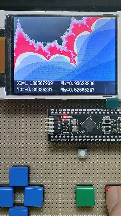 STM32でフラクタル #fractal #arduino #mandelbrot #stm32 - YouTube
