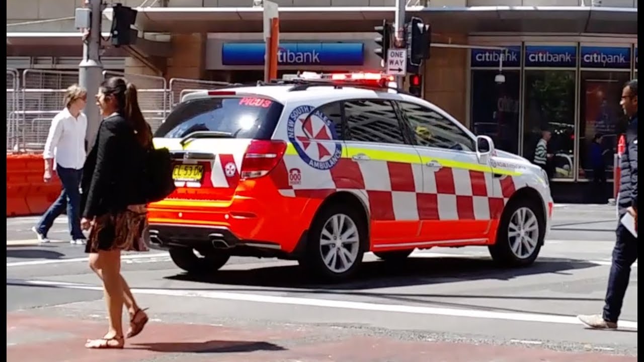 ASNSW Paramedic Immediate Care Unit (PICU3) Responding - Sydney CBD ...