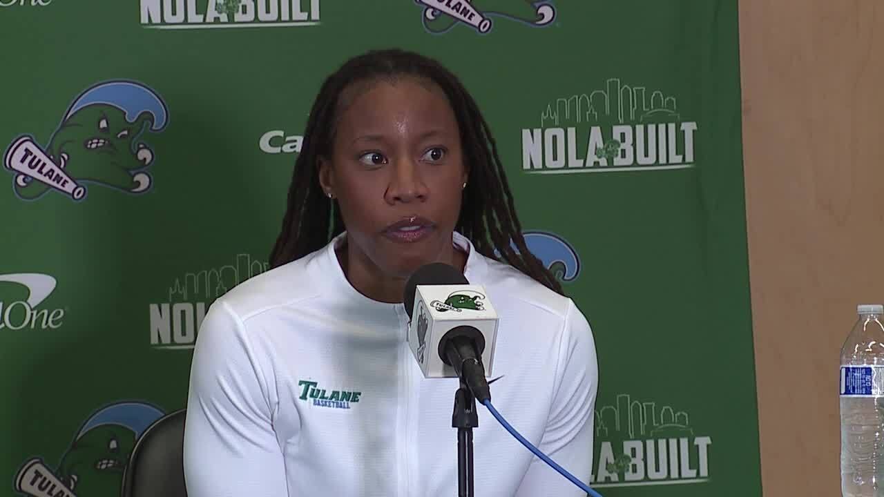 WATCH: Tulane WBB Ashley Langford, Kendall Sneed and Amira Mabry ...