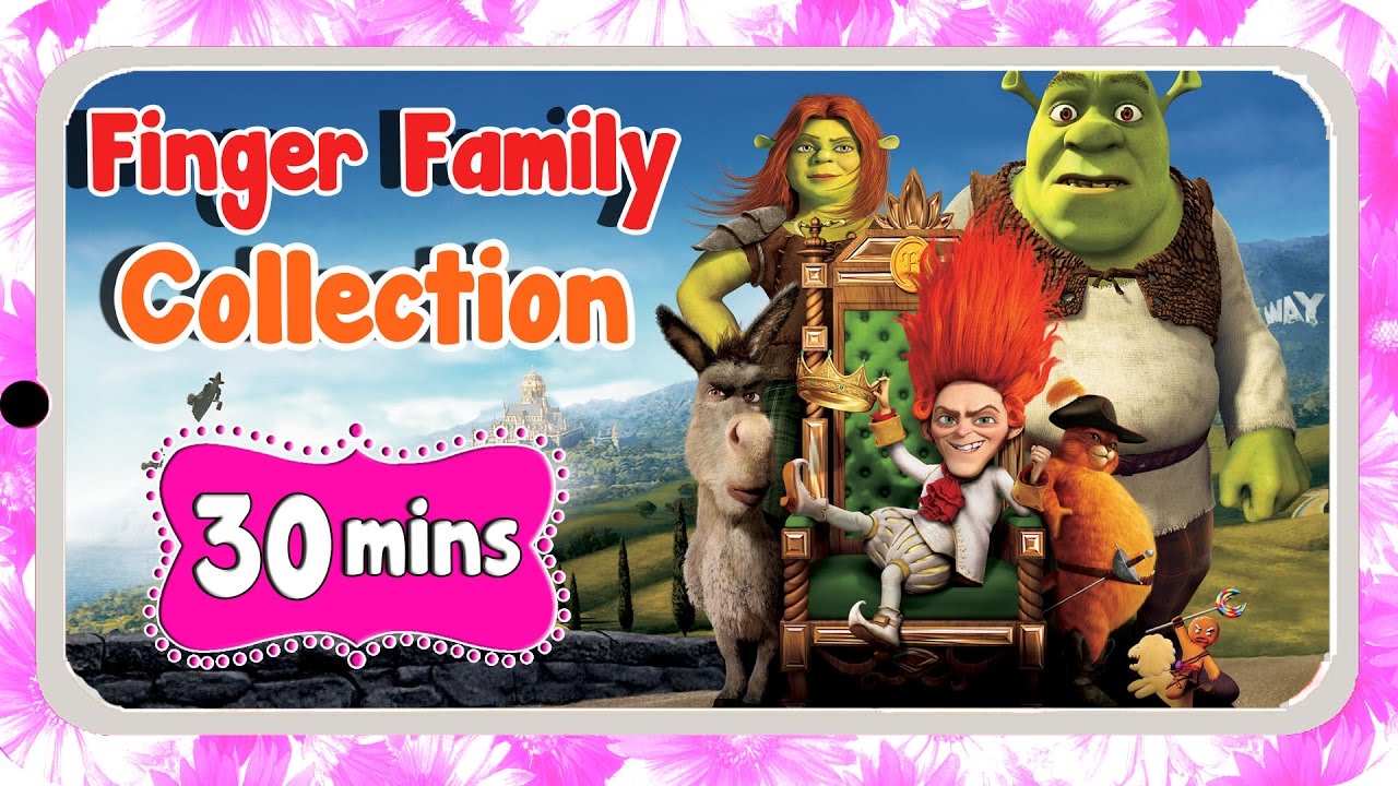 Shrek Finger Family Collection | Popular Finger Family Songs For Kids ...