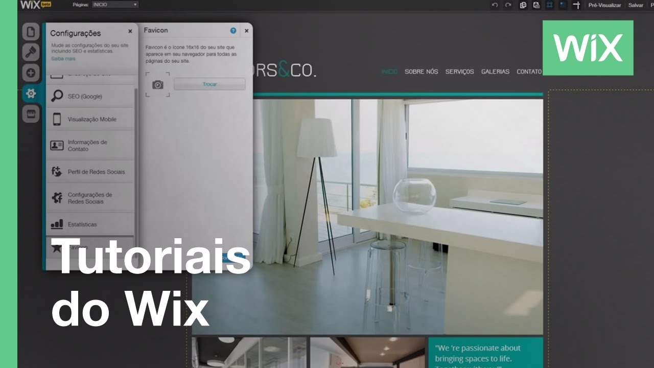 Como personalizar o Favicon de seu site | Wix.com - YouTube