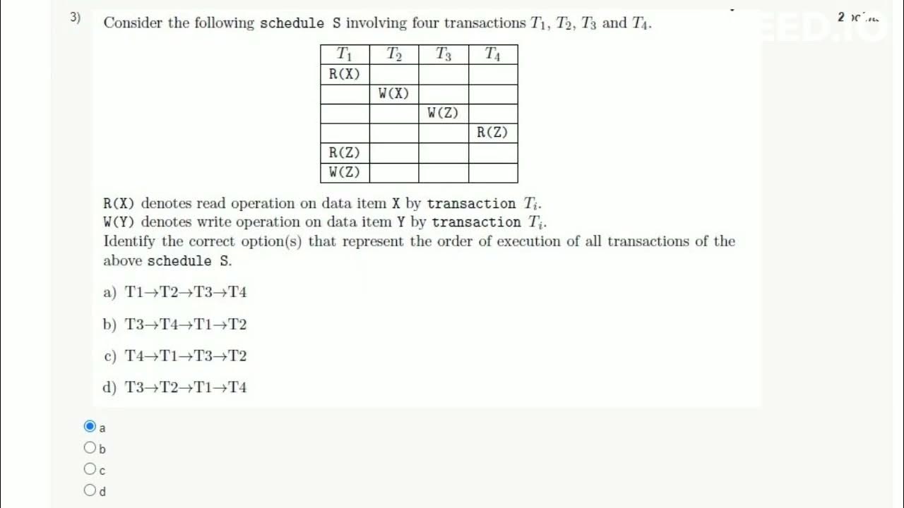 Nptel Dbms Week 7 Assignment 7 Answers March 2024 Youtube