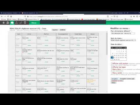 Créer un menu sur EMApp
